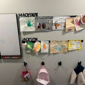 Custom Kids Art Display Board Magnetic, Playroom Wall Art, Kids Room ...