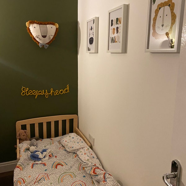 Knitted Names and Words Wool Wire Words Personalised Wall Decor Signs ...
