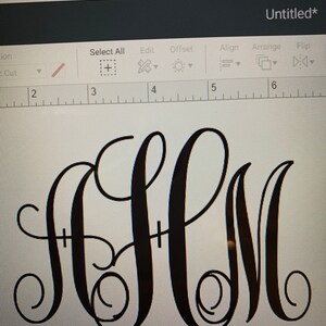 Monogram Svg Monogram PNG Alphabet Fancy Monogram Alphabet - Etsy