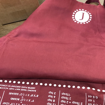 Personalized Apron Cheat Sheet Baking Apron With Upside-down ...