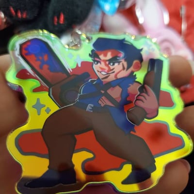 Evil Dead ASH WILLIAMS 2.5 Iridescent Acrylic Keychain - Etsy