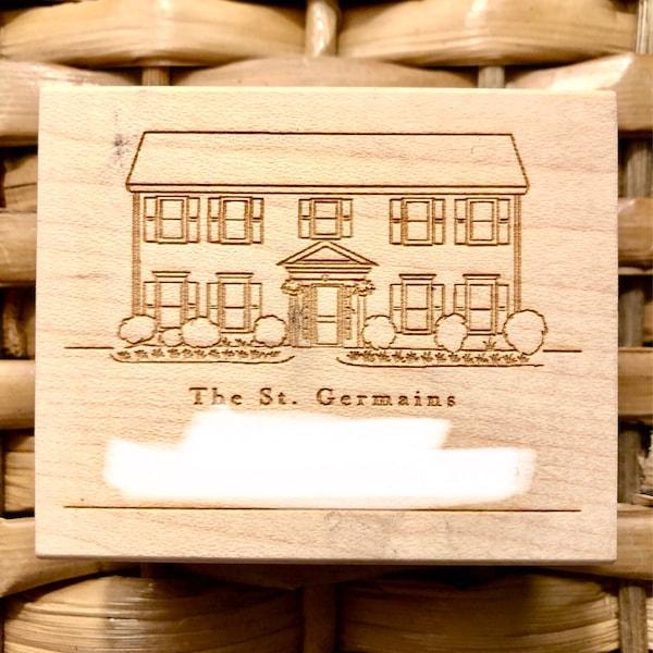 Custom House Return Address Stamp - Self Inking or Wood and Ink ...