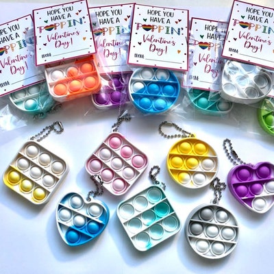 Hope You Have a Poppin' Valentines Day Tag Printable Pop Bubble Fidget ...