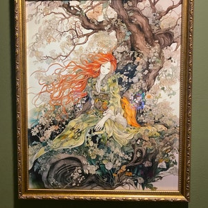 Celtic Goddess Brigid Matte Poster, Celtic Goddess of Fire and Healing ...