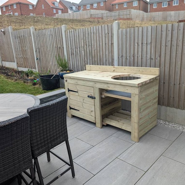 Modular Corner Drinks Bar and Pizza Bbq Table With Stools - Etsy UK