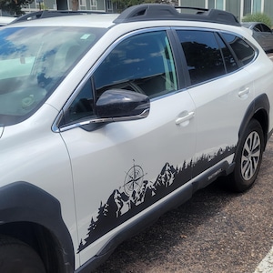 Fits Only for 10-24 Subaru Outback, Ocean Wave, Quarter Window, Sticker ...