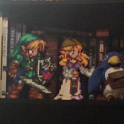 Zelda and Sheik Pixel Art - Etsy