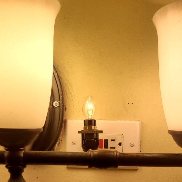 Rotating Night Light Plug - Bulb - Brass Clip - Etsy