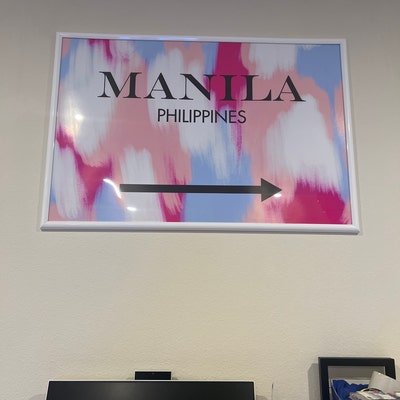 Custom Location Sign Preppy Wall Art Printable Dorm Decor - Etsy Australia