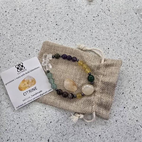 San Benito Medalla Rose Quartz and Amathys Natural Gemstone Bracelet ...
