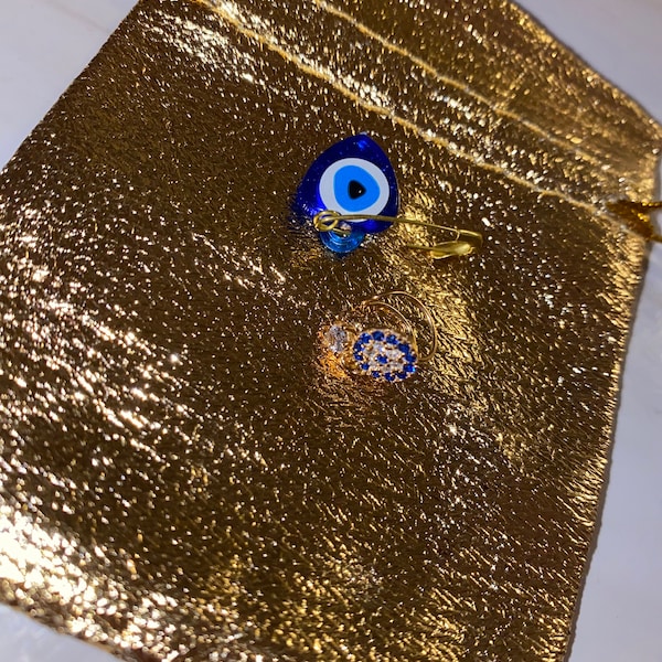 Evil Eye Ear Cuff, PIERCED or NON PIERCED Ear Cuff, Ear Cuffs, Helix ...