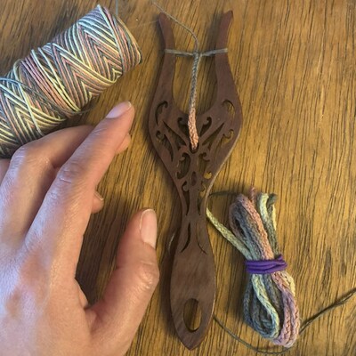 Wooden Lucet, Filagree Lucet, Braiding and Cordmaking Tool, Renaissance ...