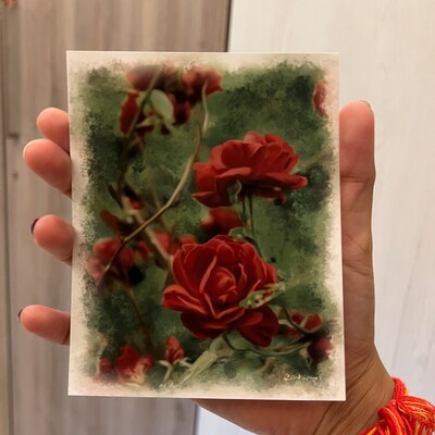 Christmas Card Holiday Window Blank Greeting Card Set - Etsy