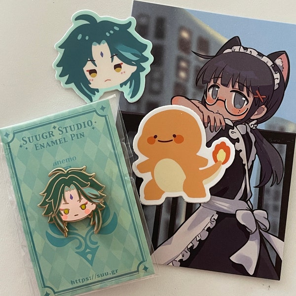 Genshin Impact Ganyu & Xiao Hard Enamel Pin - Etsy