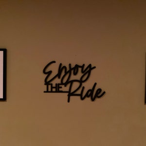 Enjoy the Ride Wood Cutout Sign Enjoy the Ride Sign Cycling - Etsy