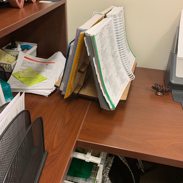 2-sided Medical Coding Rotating Book Carousel Stand Wood Cooking ...