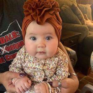 Baby Turban Hat Baby Girl Turban FLOWER Baby Turbanbaby | Etsy