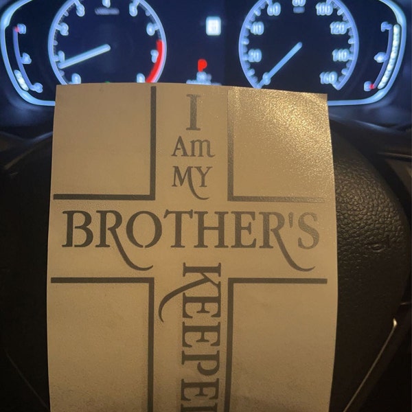 Brother's Keeper Cross SVG: Religious Bible Design (digital Download ...