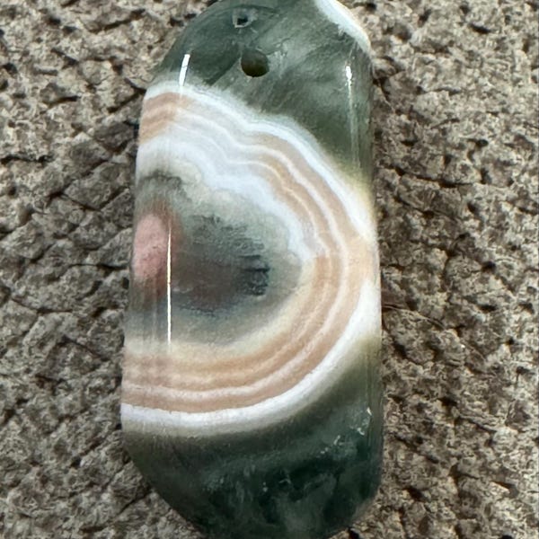 Old Stock Ocean Jasper Pendant,ocean Jasper Gemstone,pink Ocean Jasper ...