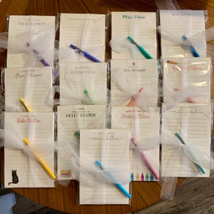 Personalized Script Notepad, Simple and Elegant Notepad, Personalized ...