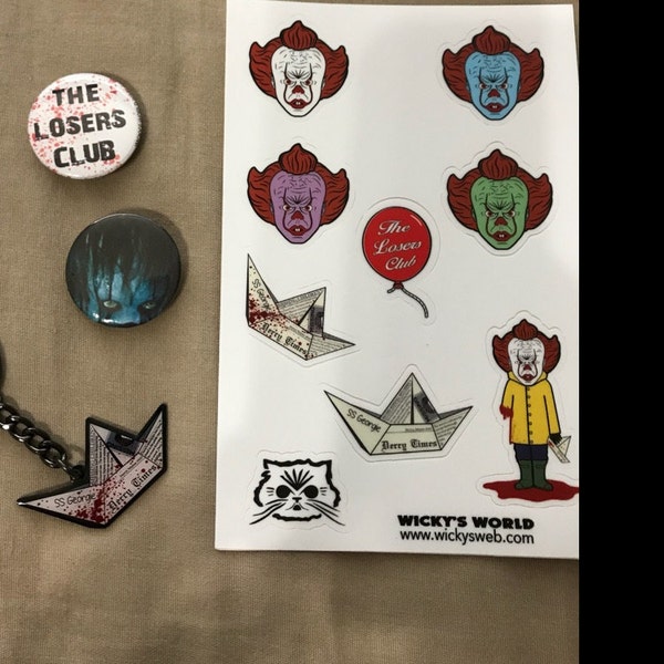 SS Georgie Blood Spattered Keychain - Etsy