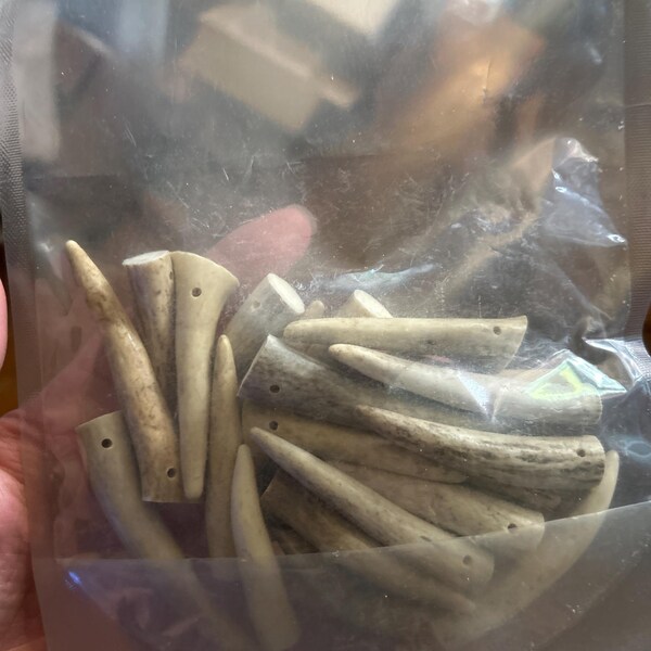 Bulk Packs Small Polished Deer Antler Crafting Tips /tines/points ...