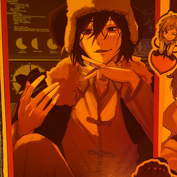 BSD Keychains Dazai, Chuuya, Ranpo, Fyodor, Nikolai, Sigma, Poe ...