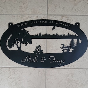 Metal WILDLIFE Sign With DEER TURKEY Sign 4 Ft or 3ft Sign | Etsy