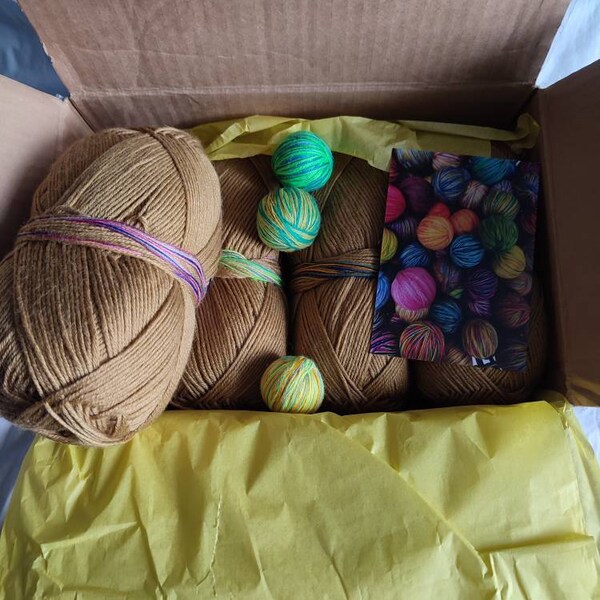 Chunky Yarn Lot, Soft Yarn Bundle, Assorted Yarn Box for Crafts ...