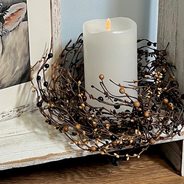 Wildflower Bouquet Spring Candle Ring, Spring Wreath, Wedding Flowers ...