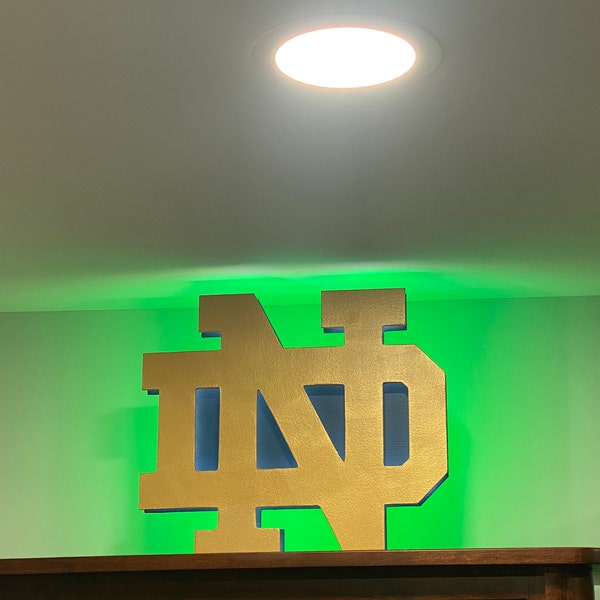 LED Notre Dame Sign. Bedroom, Man Cave, Arcade, Bar. - Etsy
