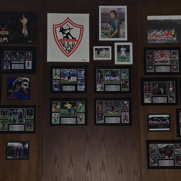 Printable 6 Football Stars Poster, Ronaldo Messi Mbappe Neymar Modric ...