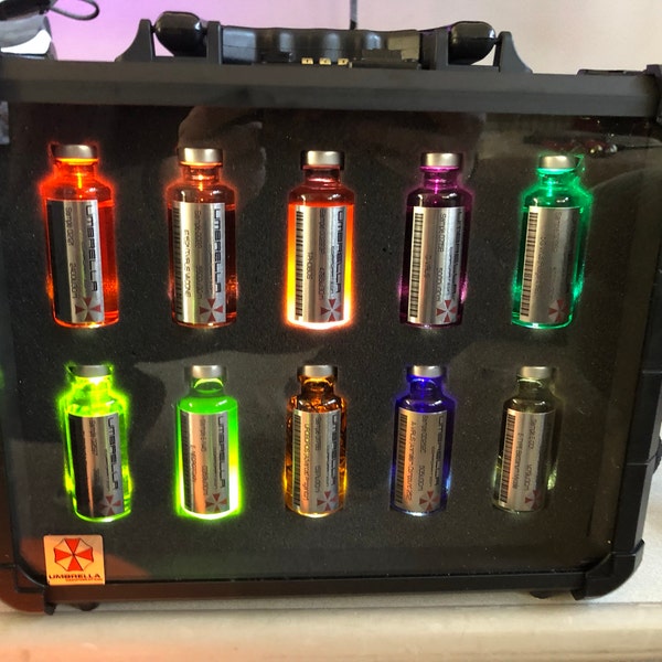 Resident Evil Umbrella Corporation C-virus chrysalid Virus Vial Prop - Etsy