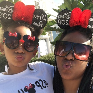 Personalized Minnie or Mickey Ears headband, Summit Bow, Cheer Bow, All ...