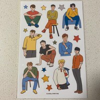 GYM EXERCISE Sticker Sheet // Aesthetic Cute Fitness Workout Strong ...