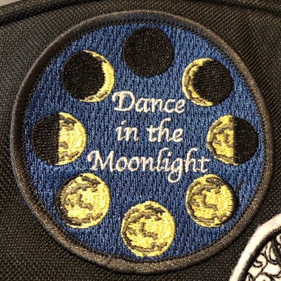 Embroidered Patch, Moon Patch, Iron on Patch, Sew on Patch, Circle ...