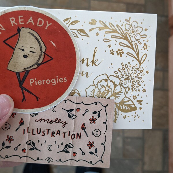 Hot ‘N Ready Pierogi Vinyl Sticker - Etsy