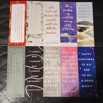 Bookmark Bundle Literary Quotes - Etsy
