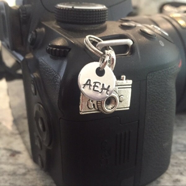 CAMERA KEYCHAIN Personalized With Initial Charm - PHOTOGRAPHER Keychain ...