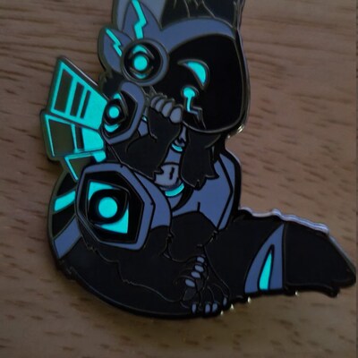 Glow in the Dark Protogen Pins - Etsy