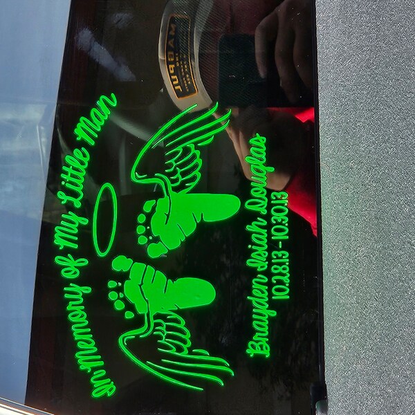 Angel Baby Memorial Decal | Mommy OR Daddy to an Angel | Angel Baby ...