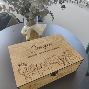 Personalized Wooden Name Box for Memories, Keepsake Gift, Present for ...