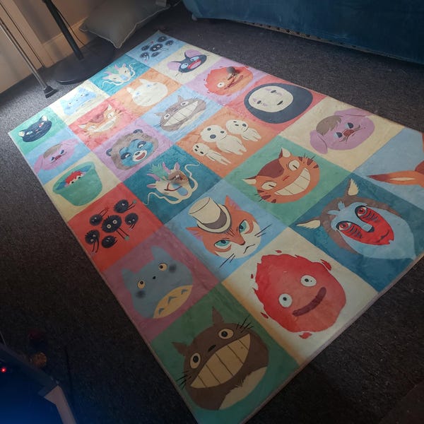 Kiwi Rug Playroom Rug, Blue Decoration, Playroom Decor, Fruit Decor ...