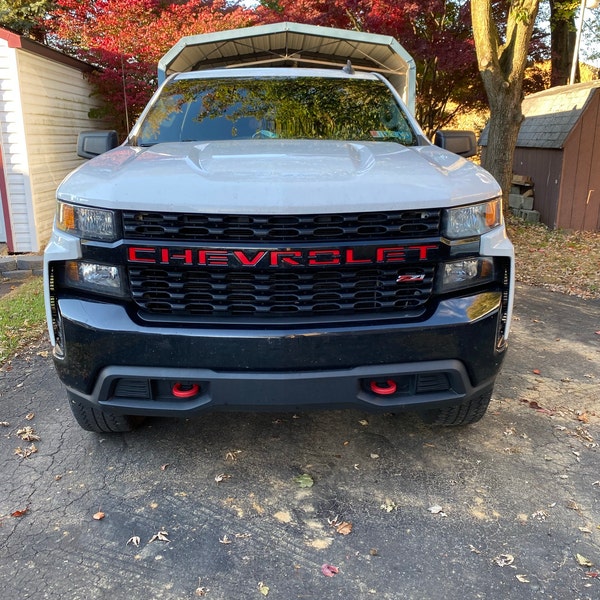 2019-2021 Custom Grill Letter Inserts for Front Grill 1/16" ABS Plastic ...