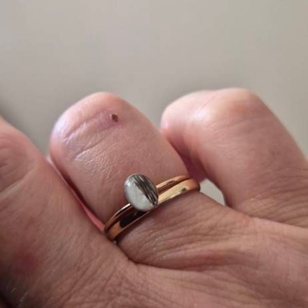 Lock of Hair Keepsake Ring, Pet Memorial Ashes Hair Jewelry, Pet Fur ...