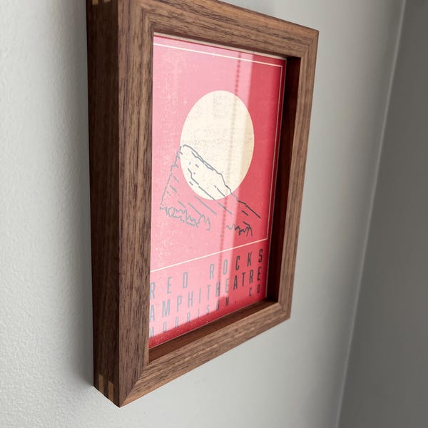 Solid Hardwood Bifold Picture Frame in Walnut Maple | Hinged Frame ...