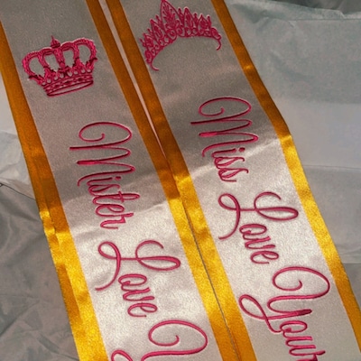 Pageant Sash, Personalized Sash, Queen Sash, Princess Sash, Costume ...