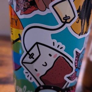 Cinnamon Roll Sticker Weatherproof Vinyl Sticker Waterproof Sticker ...