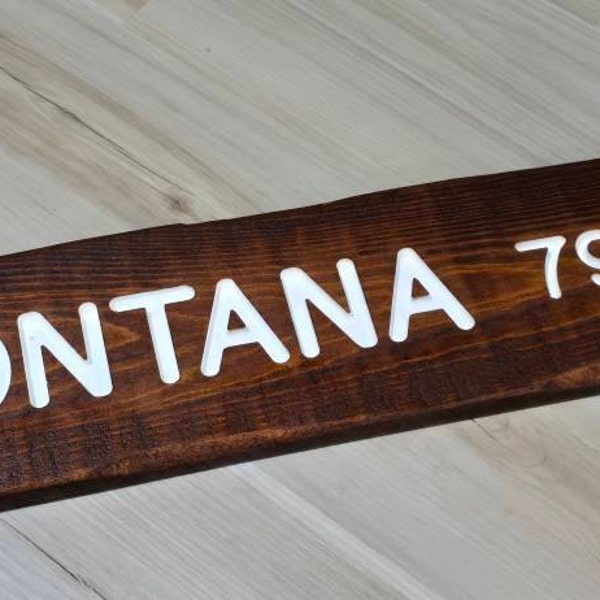 Custom Carved Cedar Arrow Directional Outdoor Sign, Medium Sized Font ...