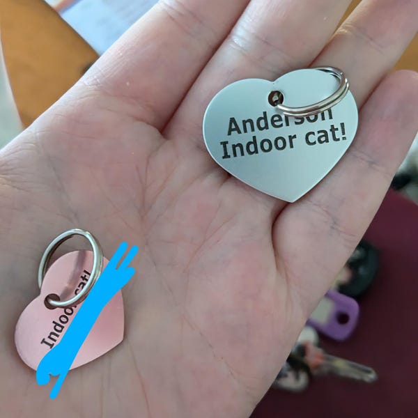 Fish Bone Enamel and Stainless Steel Personalized Custom Pet Tag With ...